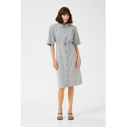 Kaffe Kleid KAderbya Loose fit in Light grey Pinstripe | Gr.: 42
