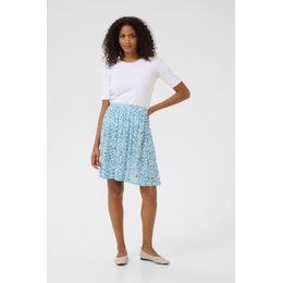 Kaffe Rock KAmaja Regular fit in Blue Petite Flowers | Gr.: 46