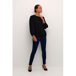 Kaffe Langarm-Bluse KAwilma Regular fit in Black Deep | Gr.: 38