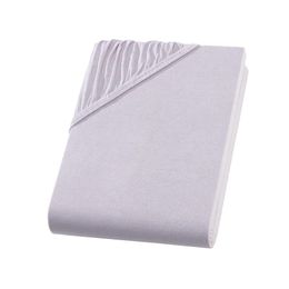 Carpe Sonno Jersey Spannbettlaken in Silber | Gr.: 120 x 200 cm