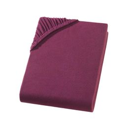 Carpe Sonno Jersey Spann Bettlaken in Bordeaux | Gr.: 120 x 200 cm