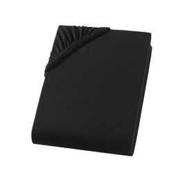 Carpe Sonno Jersey Spannbettlaken in Schwarz | Gr.: 140 x 200 cm