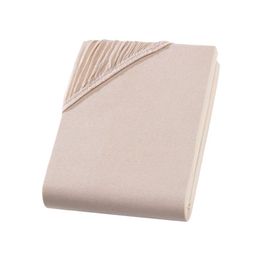 Carpe Sonno Jersey Spann Bettlaken in Beige | Gr.: 180 x 200 cm