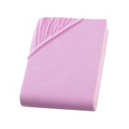 Carpe Sonno Jersey Spannbettlaken in Rosa | Gr.: 200 x 200 cm