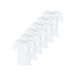 Skiny Unterhemd / Shirt Kurzarm Basis in Wei&szlig; | Gr.: L