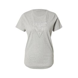 Guess T-Shirt Damen Gr&ouml;&szlig;e XS graumeliert / transparent / wei&szlig;