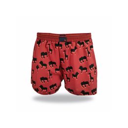 Unabux Boxershorts 'Prints' Herren Gr&ouml;&szlig;e XL purpur / hellrot / schwarz