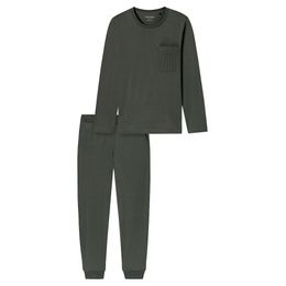 Schiesser Long Pajamas male Green size 48