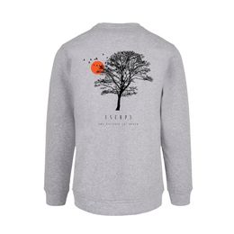 F4NT4STIC Sweatshirt 'Escape Discover the World Tree Birds' male Grey size S