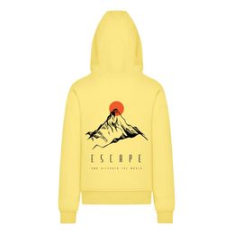 F4NT4STIC Sweater 'Escape Discover the World Mountain' male Yellow size M