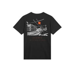 F4NT4STIC Shirt 'Escape Discover the World Town Train Station' male Black size M