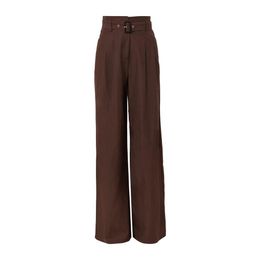 comma, Comma Pleat-Front Pants 'Сomma x Füsun Lindner' female Brown size 42