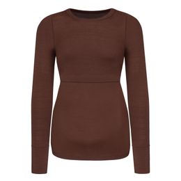 Normani Umstand Sweatshirt 'Cambria' Damen Gr&ouml;&szlig;e XS braun