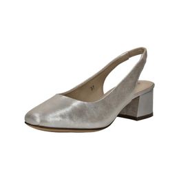Caprice Slingpumps »Pumps Leder« Taupe 38 38 Verschluss: Schlupfschuh