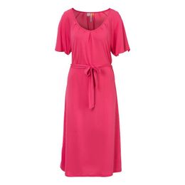 Ragwear Sommerkleid »POZY« MAGENTA XS (34) - N-Gr N-Gr XS (34) Vegan, von PETA verifiziertes Kleid POZY von Ragwear