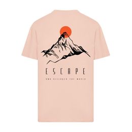 F4NT4STIC Shirt 'Escape Discover the World Mountain' male Beige size M