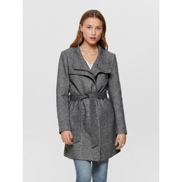 Only Kurzmantel »ONLELLI LIGHT COAT CS OTW« Dark Grey Melange S S Leichter Mantel von Only