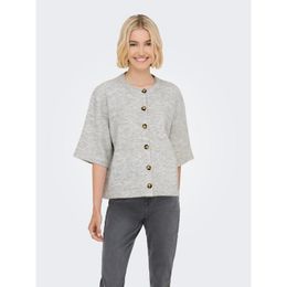 Only Strickjacke &raquo;ONLCAMILLA S/S CARDIGAN KNT NOOS&laquo; Light Grey Melange XL XL Gestrickter Cardigan von Only