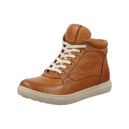 Hush Puppies Schnürstiefelette »Stiefelette Leder« Cognac 37 37 Verschluss: Schnürung