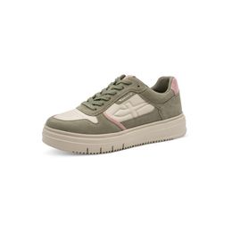 Tamaris Sneaker Damen Gr&ouml;&szlig;e 36 kitt / oliv / rosa