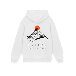 F4NT4STIC Sweatshirt 'Escape Discover the World Mountain' male White size L
