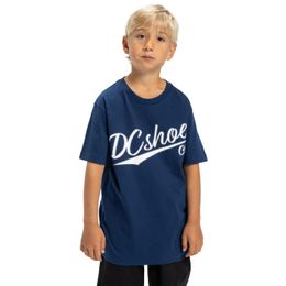 T-Shirt DC Shoes "Substitute", Jungen, Gr. 12(148-156cm), blau (estate blau), Obermaterial: 75% Walkfrottier, 25% Walkfrottier;, Shirts T-Shirt