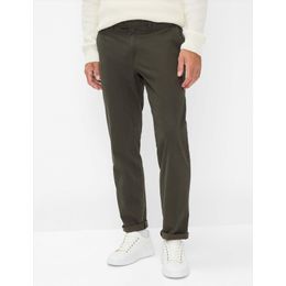 Brax Herren Flatfronthose Style EVANS OLIVE Grün Oliv, grün - oliv, Gr. 24