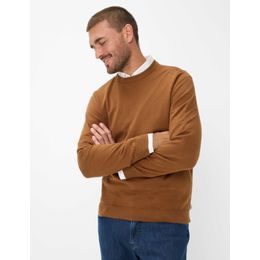 Brax Herren Strickpullover Style RICK toffee, braun, Gr. XL