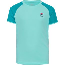 Fila Tennisshirt Kinder - blau - Gr. 164 - Polyester