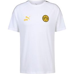 Puma Borussia Dortmund T-Shirt Herren - weiß - Gr. L - Baumwolle