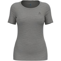 Odlo Natural Active Merino Funktionsshirt Damen - grau - Gr. S - Merinowolle