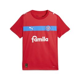 Trainingsshirt Puma "Holstein Kiel 25/26 Auswärtstrikot Jugendliche", Mädchen, Gr. 140, weiß (rot ignite blau weiß), Obermaterial: 100% Polyester; Rippe: 100% Polyester, regular fit, Rundhals, Shirts