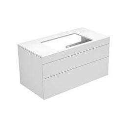 KEUCO Edition 400 Waschtischunterbau 31572380000 100x54,6x53,5cm, ohne Hahnloch, Weiss