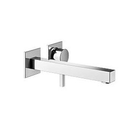 KEUCO Edition 90 Square Wand Waschtischarmatur 59116010202 Unterputz Montage, verchromt, ohne Ablaufgarnitur, Ausladung 246 mm