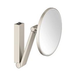 KEUCO iLook_move Kosmetikspiegel 17612059004 Nickel gebürstet, Wandmodell, beleuchtet, Ø 212 mm