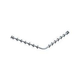 KEUCO Brausevorhangstangen Set Plan 14939171200 Eck Dusche 120x120cm, Aluminium silber eloxiert