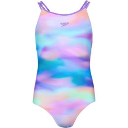 Speedo Printed Twinstrap Badeanzug Mädchen - lila - Gr. 164