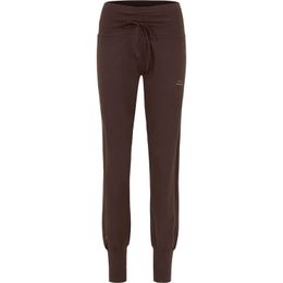 Venice Beach Uma Trainingshose Damen - braun - Gr. XL - Baumwolle/Modal