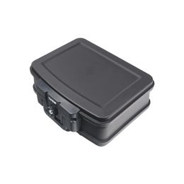 HMF 250452 Feuerfeste Wasserdichte Dokumentenbox, DIN A4, 44,5 x 16,5 x 33 cm, Schwarz