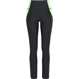 active by Lascana LASCANA ACTIVE Damen Leggings, schwarz/gr&uuml;n, Gr&ouml;&szlig;e XL (48/50)