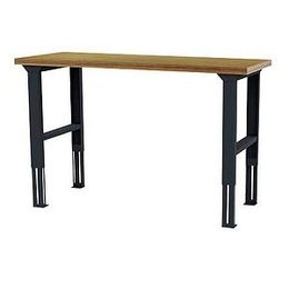 Simplaflex® Systemeinrichter Werkbank anthrazit, RAL 7016 150,0 x 60,0 x 76,0 - 106,0 cm