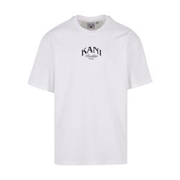 Karl Kani T-Shirt 'Dice' Herren Gr&ouml;&szlig;e S dunkelorange / schwarz / wei&szlig;