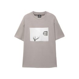 Pull&Bear Pull&bear T-Shirt Herren Gr&ouml;&szlig;e M grau / dunkelgrau / schwarz