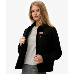 Superdry Damen Cord-kragen Steppjacke im Ranch-stil Black - Gr&ouml;&szlig;e: 36 208221700065502A030