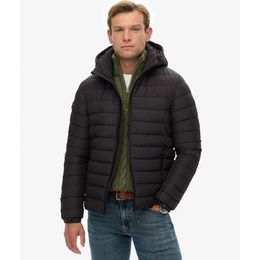 Superdry Herren Gesteppt Fuji Kapuzenjacke, Schwarz - Gr&ouml;&szlig;e: M 102020200063302A002