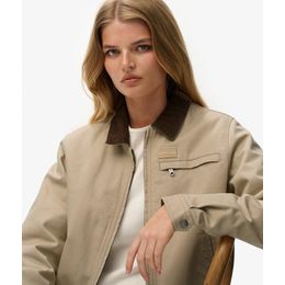 Superdry Damen Cord-kragen Steppjacke im Ranch-stil Brown - Gr&ouml;&szlig;e: 36 20822170006552WG030