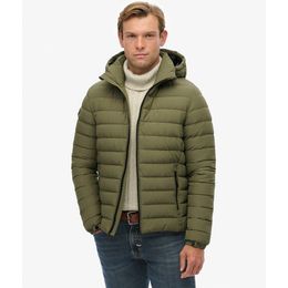 Superdry Herren Fuji Steppjacke mit Kapuze Green - Gr&ouml;&szlig;e: S 10202020006335DG001