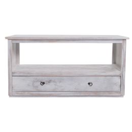 Mendler TV-Rack Fernsehtisch Lowboard TV-Regal, Shabby-Look, Vintage ~ Variantenangebot 33729+0