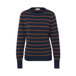 Tchibo - Feinstrickpullover - Damen - Gr. XL - dunkelblau/gestreift