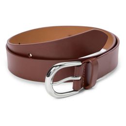 Tchibo - Ledergürtel - Damen - Gr. 95 - silber